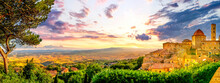 Volterra Sunset Free Stock Photo - Public Domain Pictures