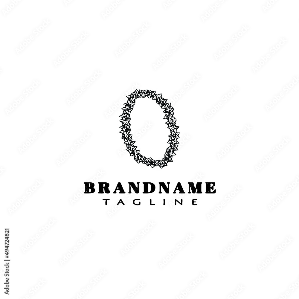 hawaiian lei logo cartoon icon design template black isolated vector ...