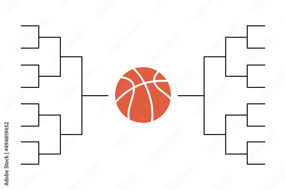 Basketball Tournament bracket templates on white background. Stock ...