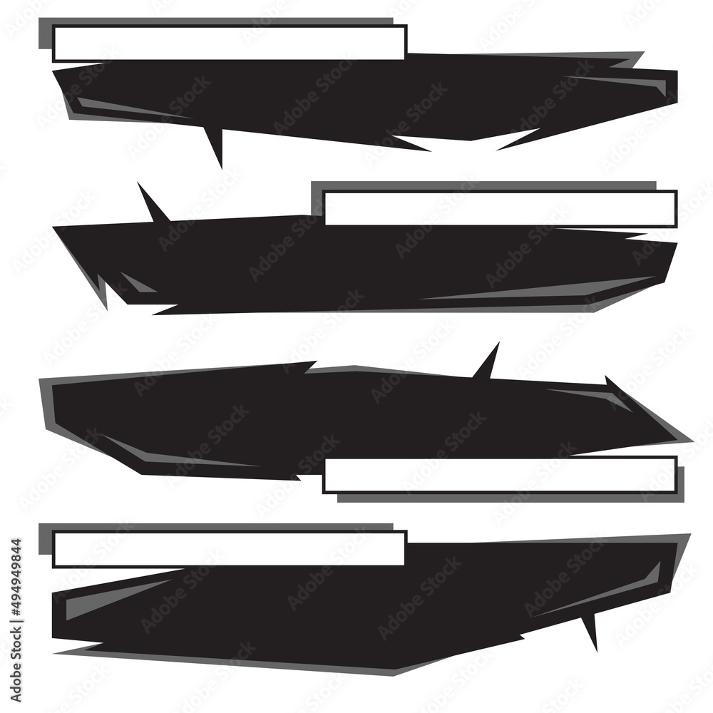 Vector Collection Set of Dialog Box Designs Stock Vector | Adobe Stock