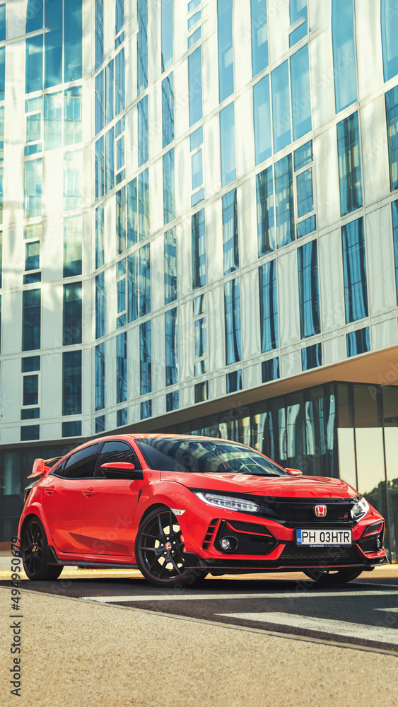 Honda Civic Type R Ultimate Edition front view, grille, headlights and ...