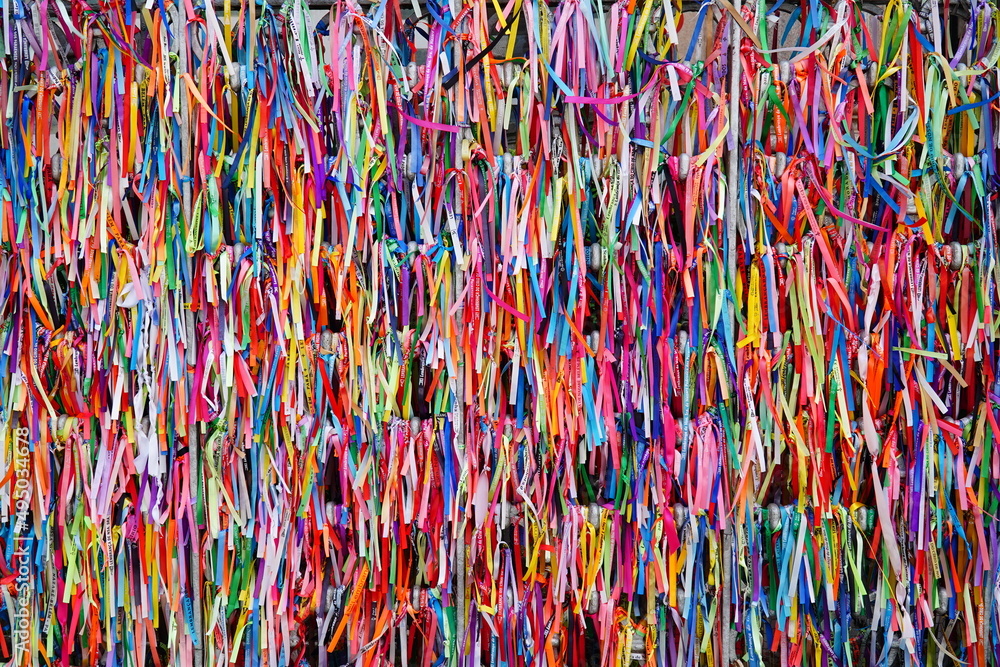 Religious ribbons with the inscription Remembrance of our Lady of ...