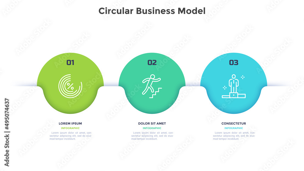 Modern Infographic Vector Template Stock Vector | Adobe Stock
