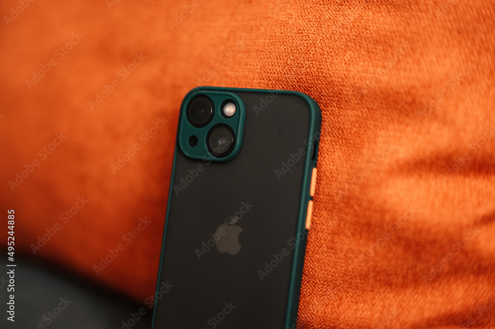 Bratislava, Slovakia, 20.2.2022. Apple iPhone 13 Mini -Smartphone with ...