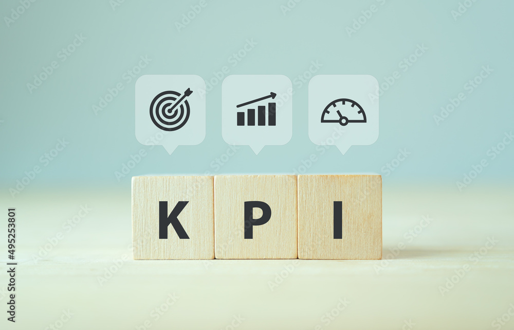 Banner KPI concept. Key Performance Indicator using business ...