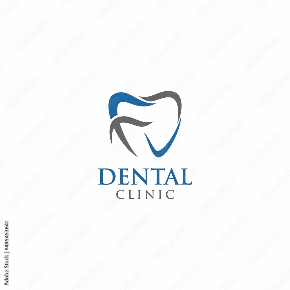 letter F tooth logo design Stock Vector | Adobe Stock