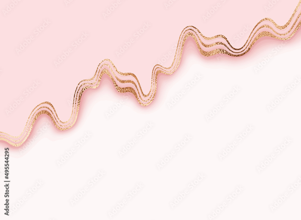 Modern splash background design with gold glitter wave border. Stock ...