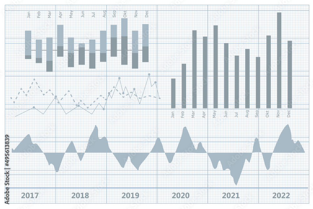 Infographics. financial chart. general equilibrium microeconomics Stock ...