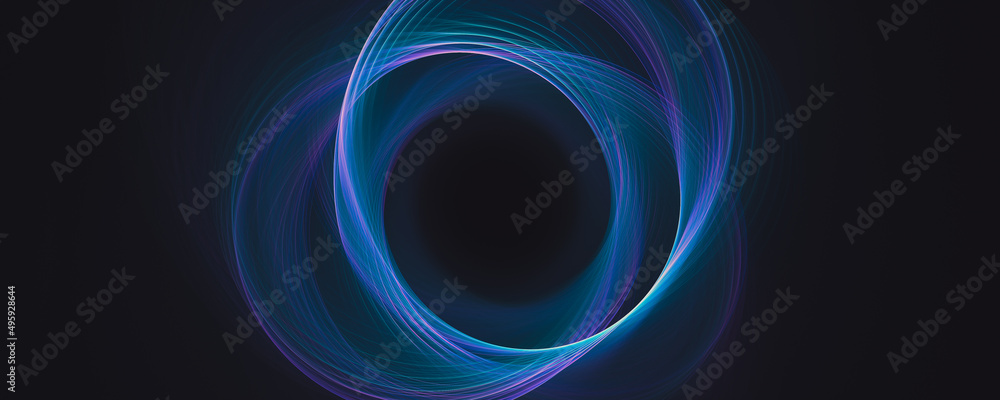 Abstract blue spirograph line background Stock Illustration | Adobe Stock