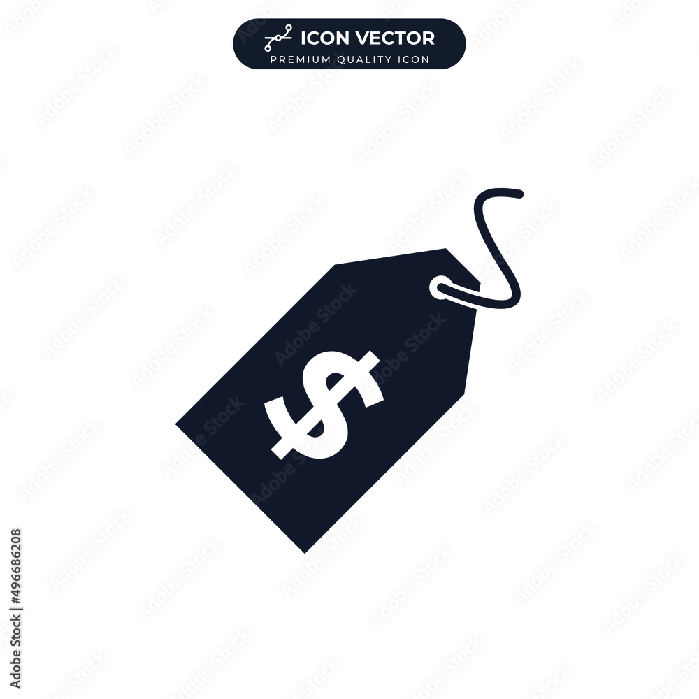 price tag icon symbol template for graphic and web design collection ...