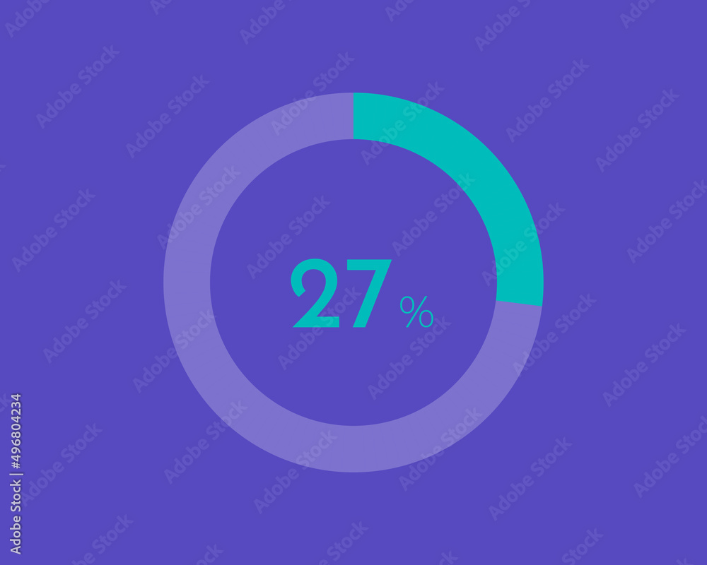 27 Percentage diagrams on blue color background HD, pie chart for Your ...