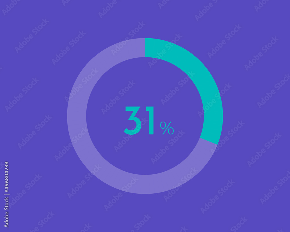 31 Percentage diagrams on blue color background HD, pie chart for Your ...