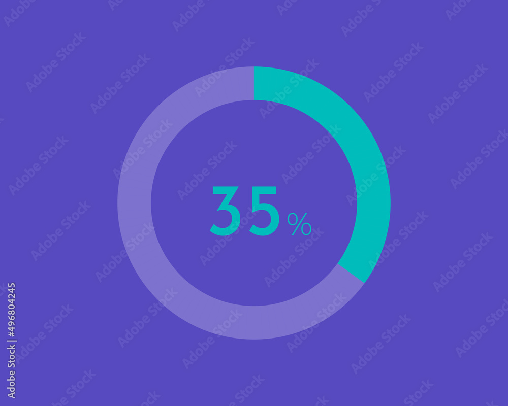 35 Percentage diagrams on blue color background HD, pie chart for Your ...