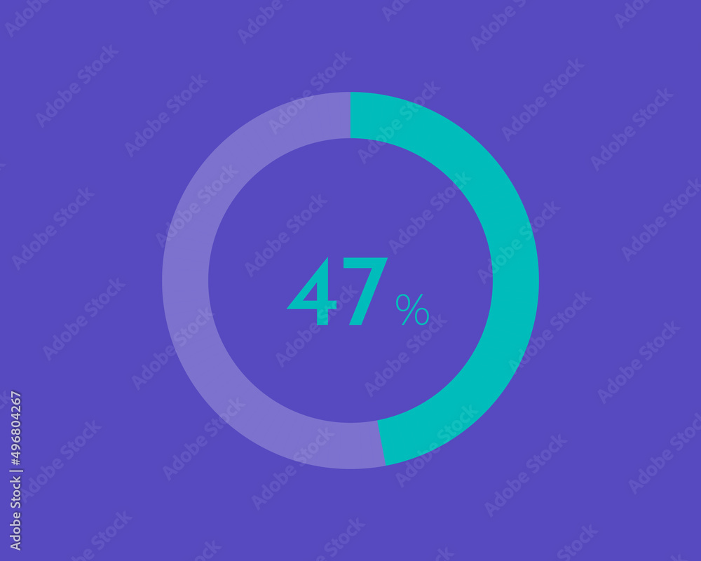 47 Percentage diagrams on blue color background HD, pie chart for Your ...
