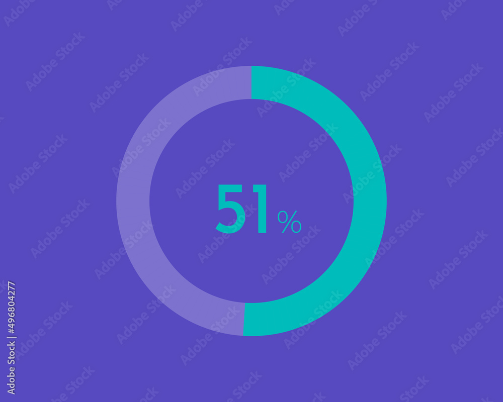 51 Percentage diagrams on blue color background HD, pie chart for Your ...