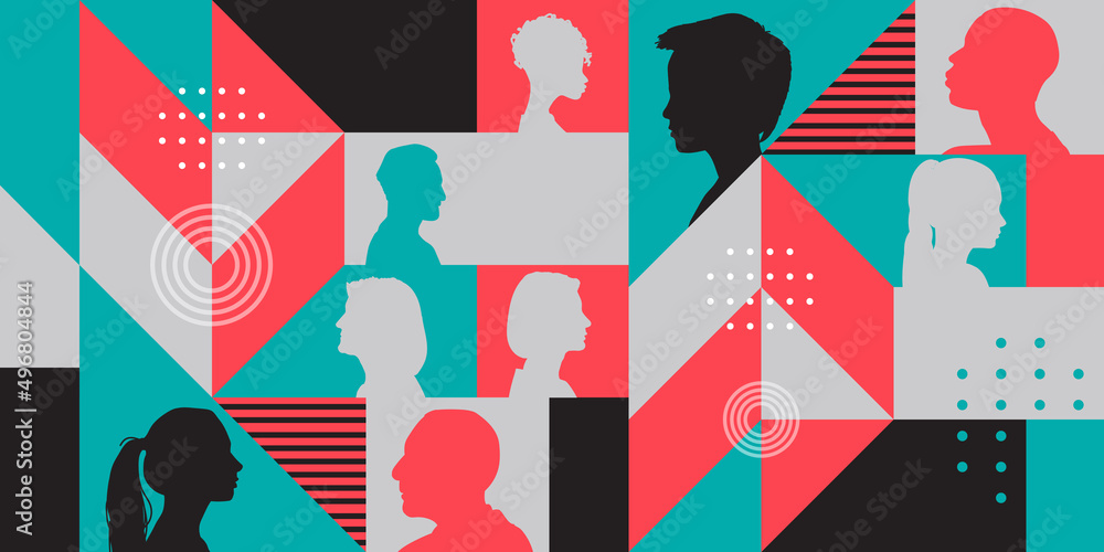 cross cultural, racial equality, multi ethical, diversity people. woman ...