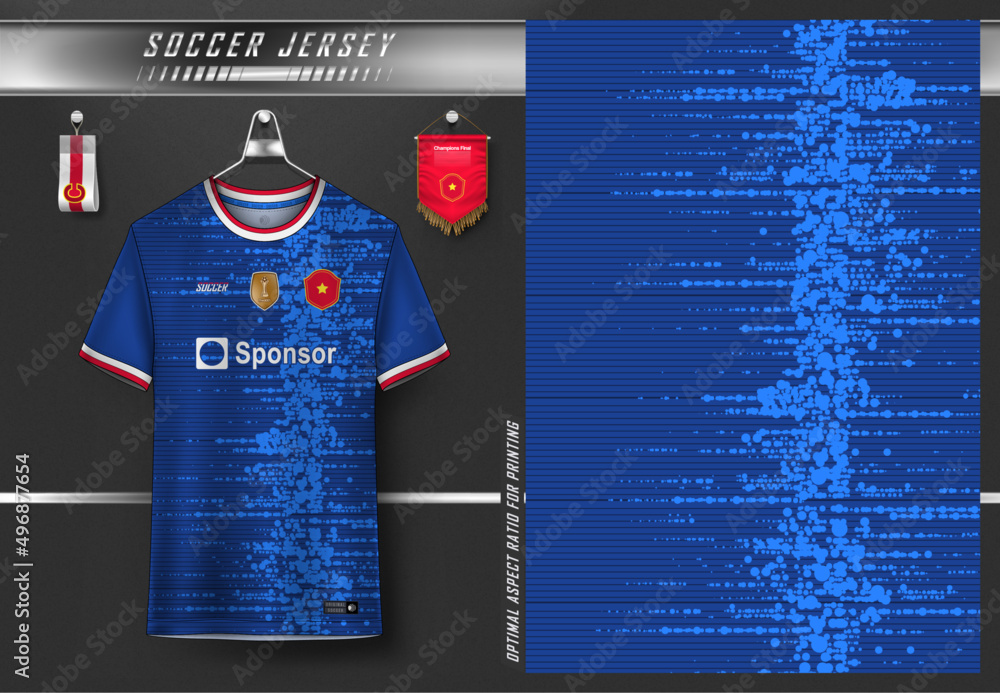 Soccer jersey design for sublimation Stock Vector | Adobe Stock