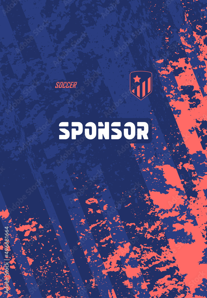 Soccer jersey design for sublimation Stock Vector | Adobe Stock