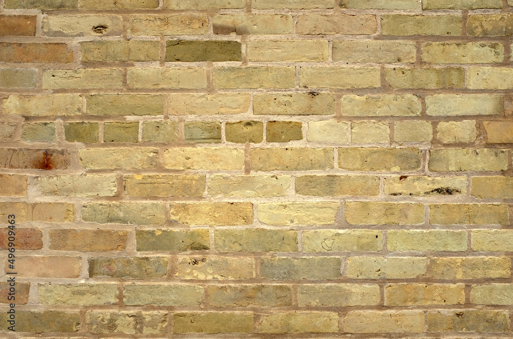Milwaukee Cream City Brick wall Stock Photo | Adobe Stock