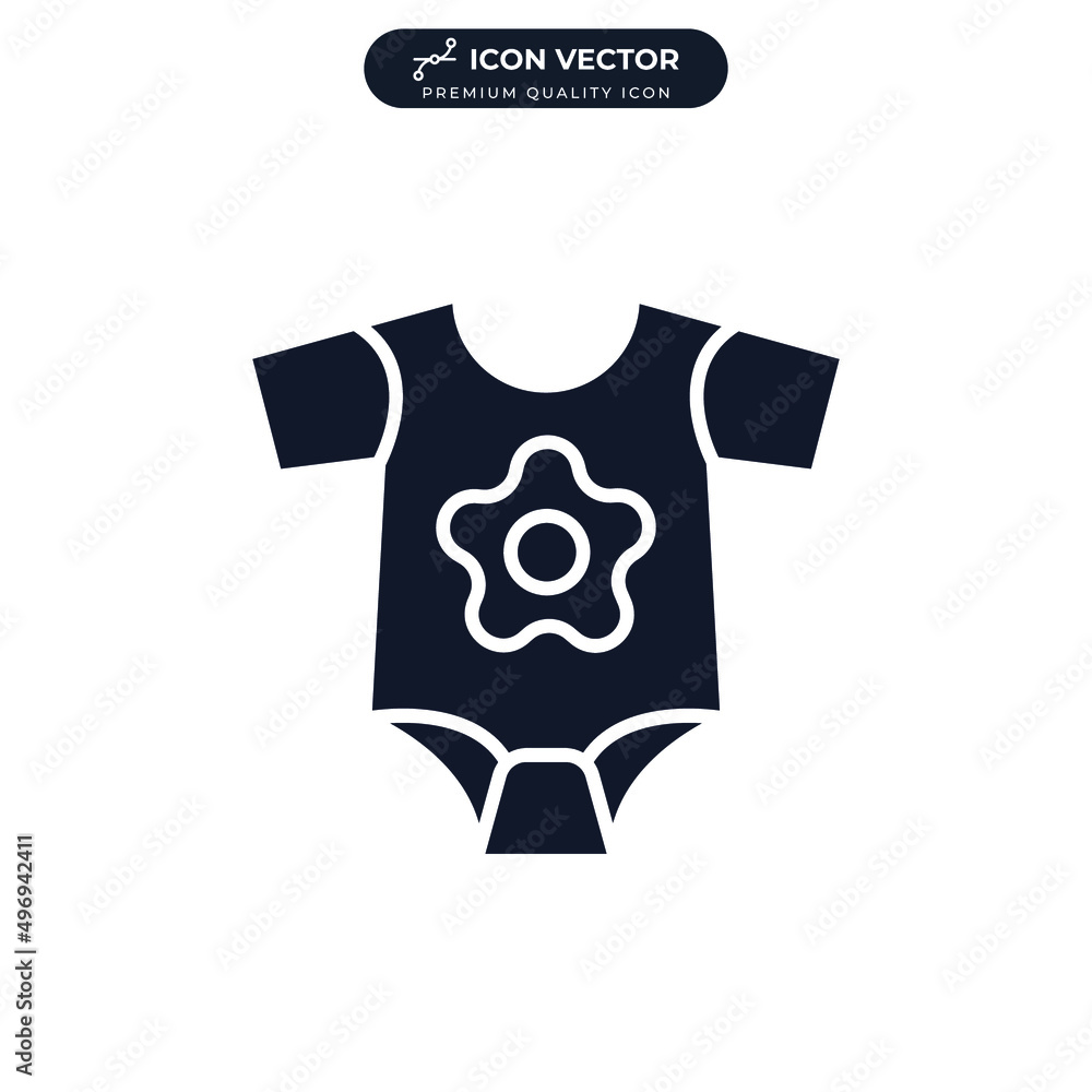 baby romper icon symbol template for graphic and web design collection ...