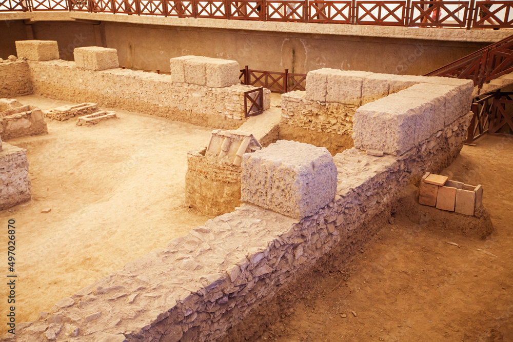 Remains of Roman Mausoleum And Tomb. Archeological site Viminacium ...