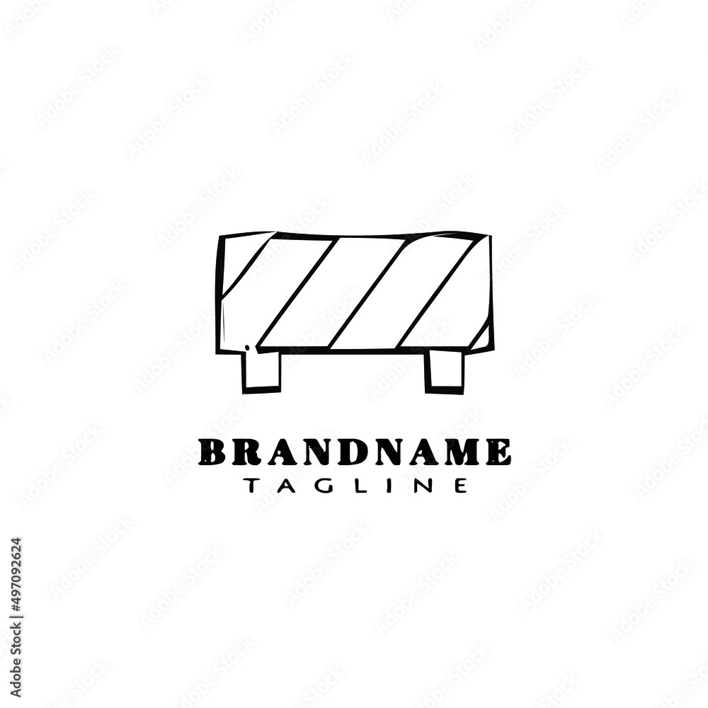 guardrail logo icon design template black isolated vector illustration ...
