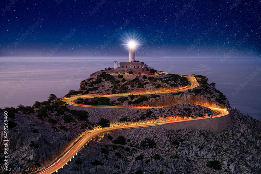 Cap de Formentor Lighthouse on the Spanish Balearic Islands of Mallorca ...