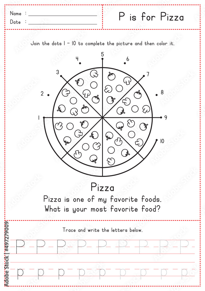 Children Learning Printable - Connecting Dot to Dot, Coloring, Reading ...