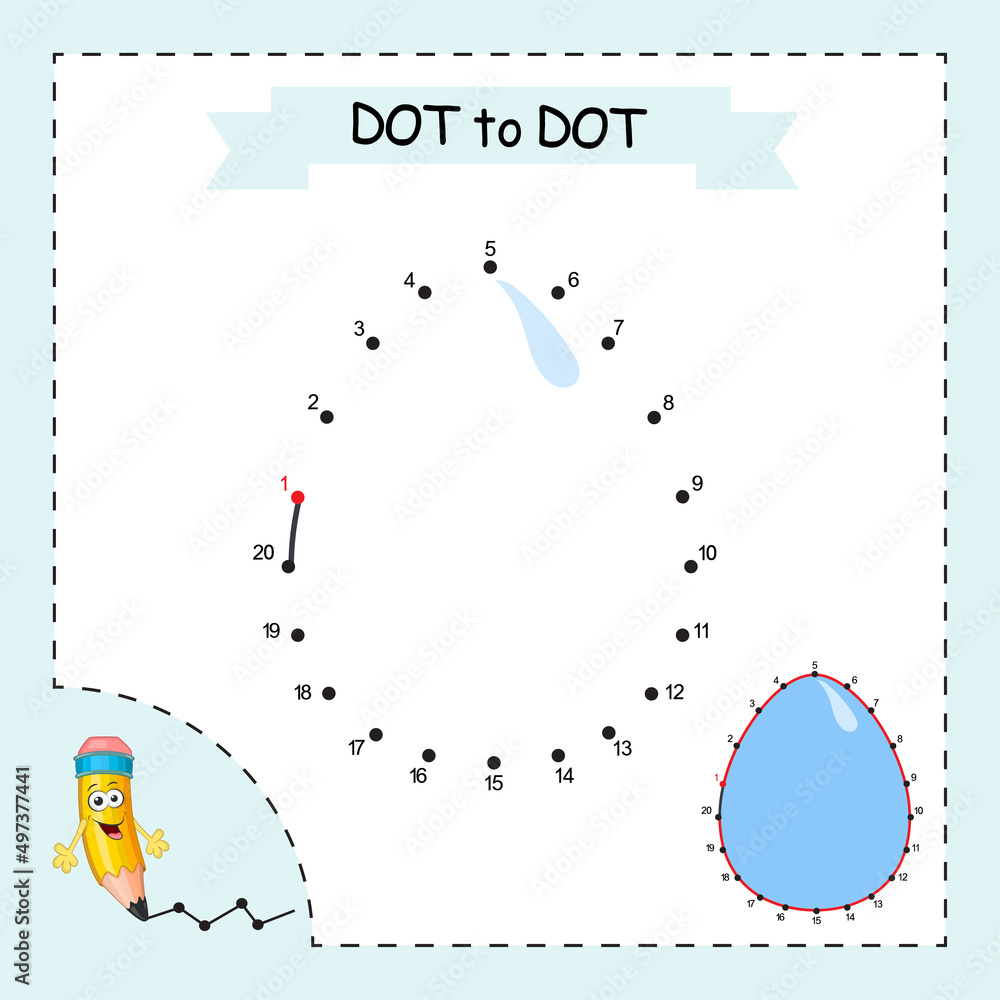 Vector de Stock Dot to dot Game. Easter egg. Connect the dots by ...