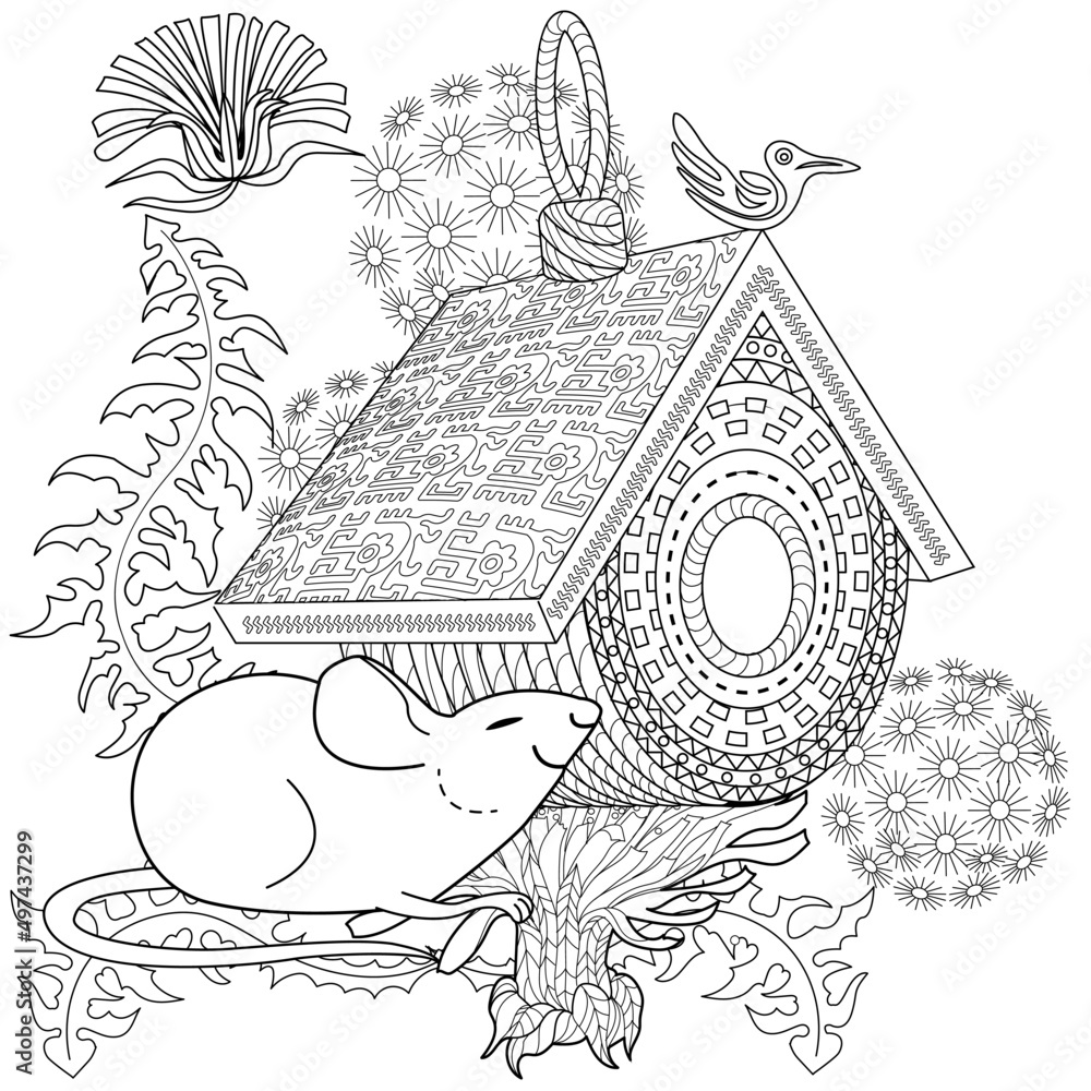 Art therapy coloring page for adults and children. Colouring pictures ...