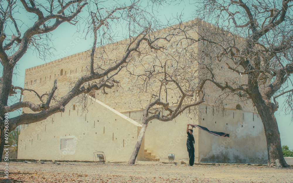the sultanate of oman museum in gwadar balochistan pakistan. Stock ...