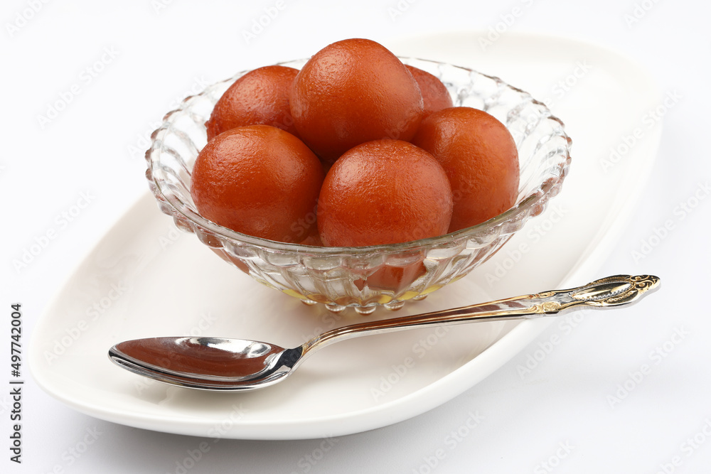 Gulab jamun, milk-solid-based sweet from India Stock Photo | Adobe Stock