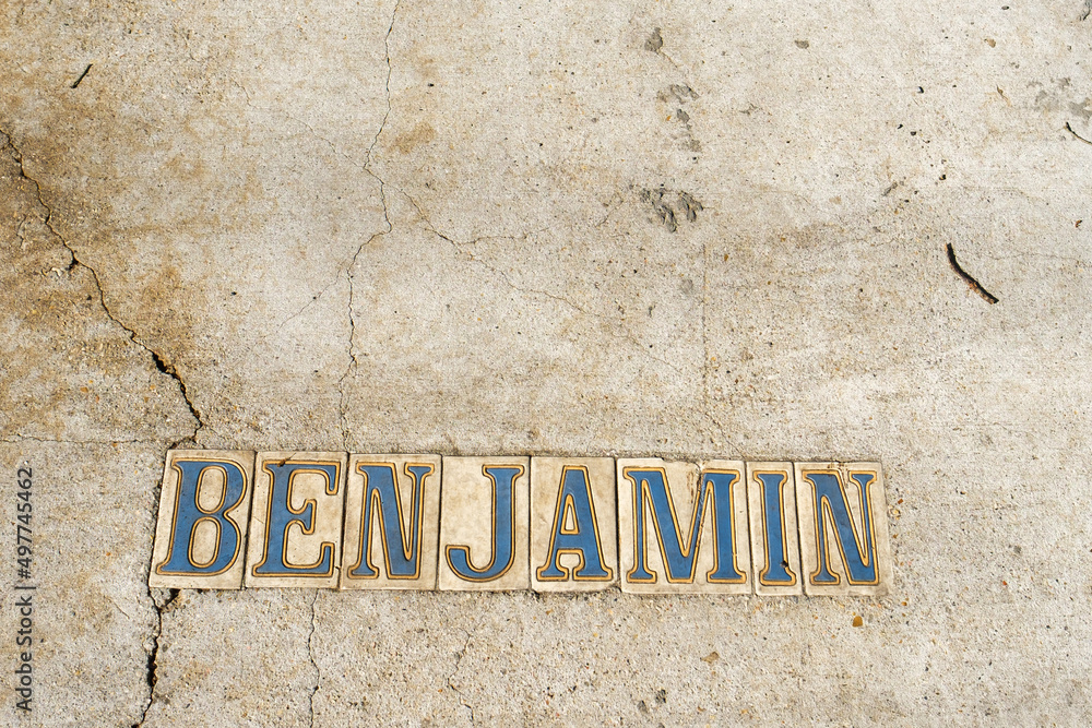 Historic Sidewalk Tile Inlay for Benjamin Street in Uptown Neighborhood ...
