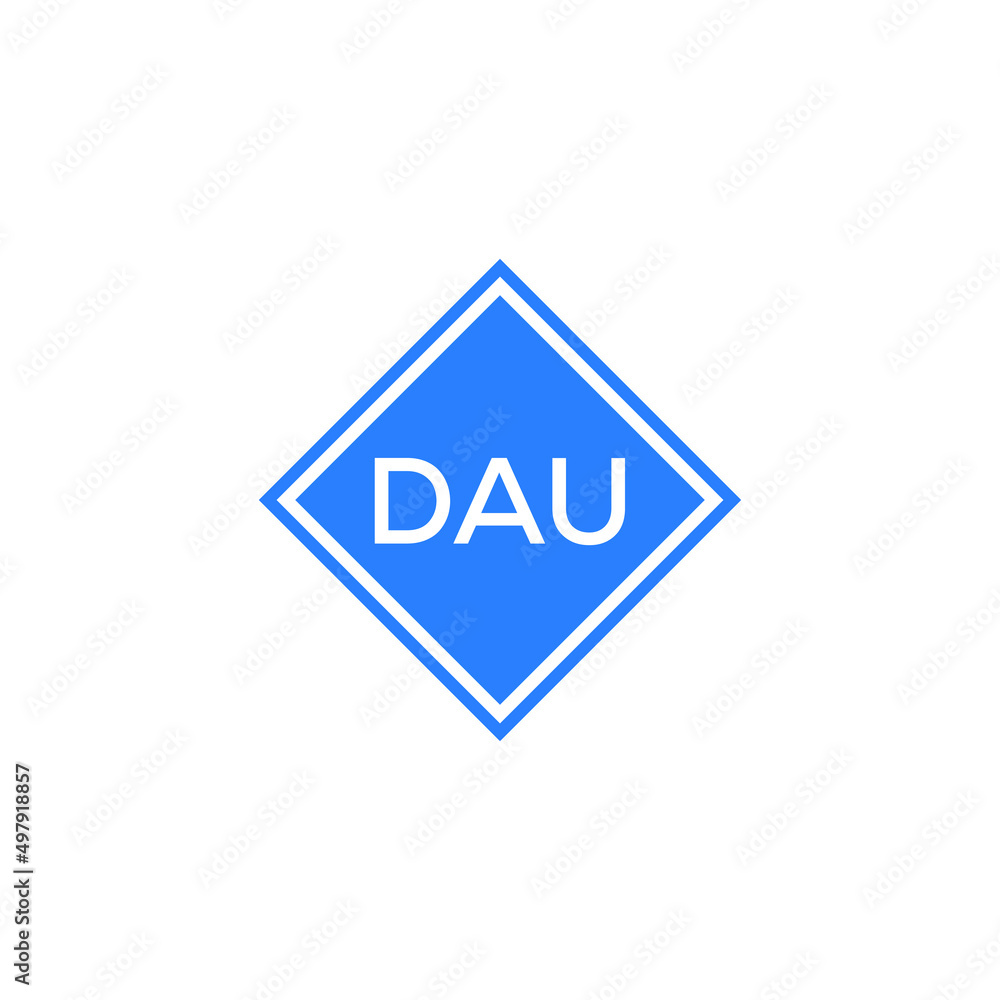 Vector de Stock DAU letter design for logo and icon.DAU monogram logo ...