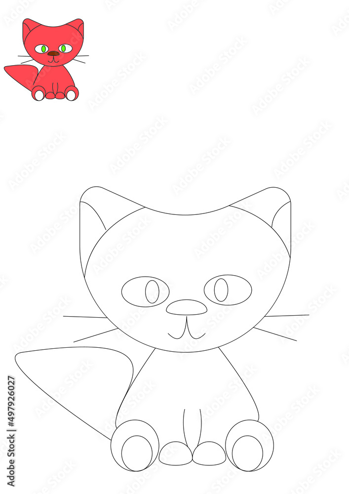 Coloring pages for kids. Children's education tasks coloring according ...