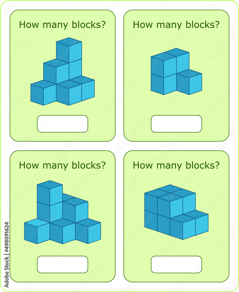 illustration.. Count the number of cubes in the given figure. Education ...