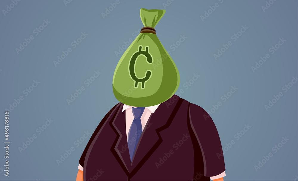 Businessman Involved in Cryptocurrency Enriching Scam Vector Cartoon ...