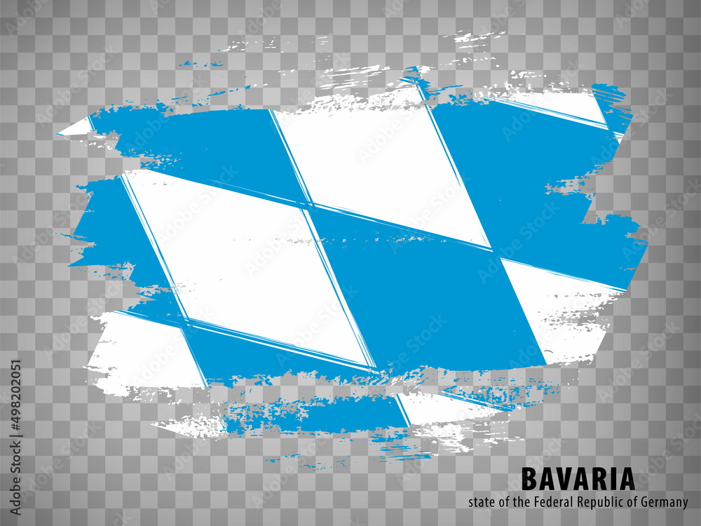 Flag of Bavaria from brush strokes. Federal Republic of Germany. Flag ...