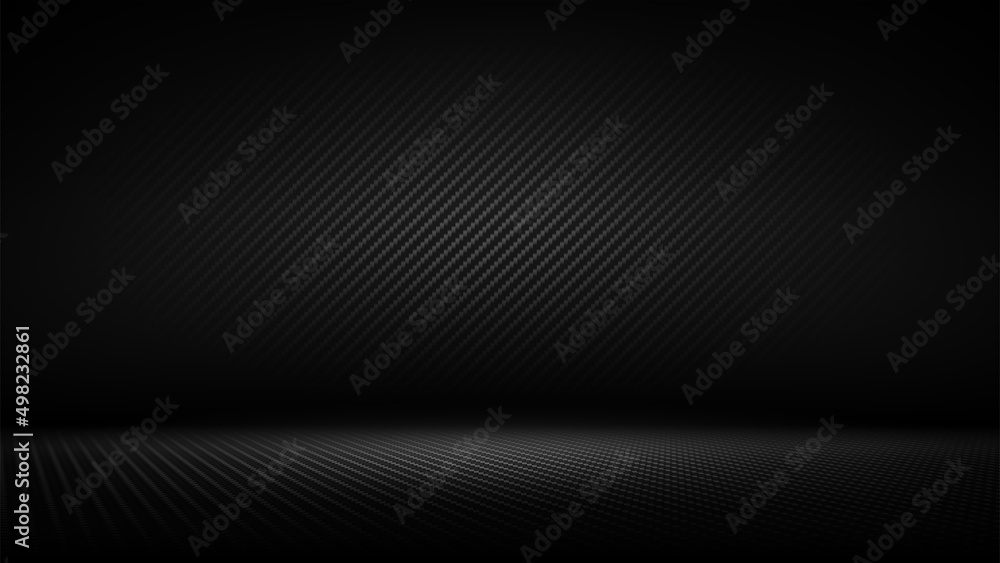 Studio interior with carbon fiber texture. Modern carbon fiber textured ...