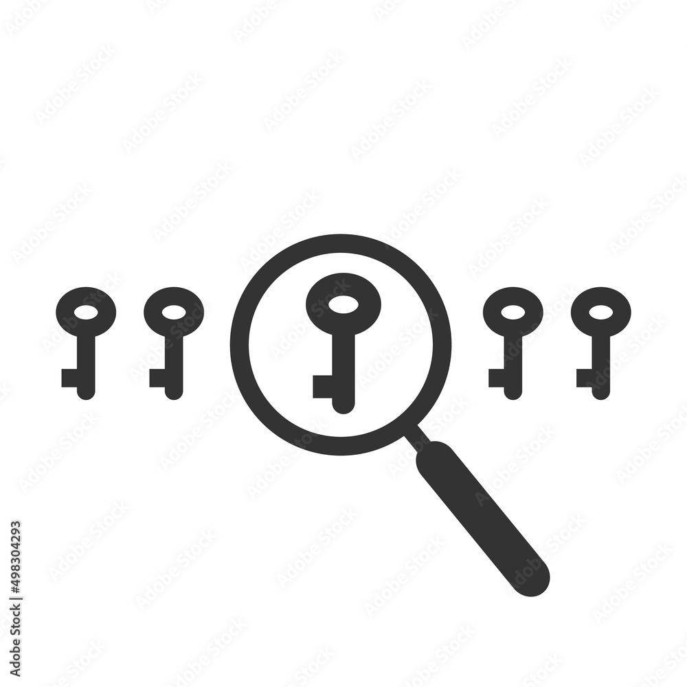 Key findings icon. Clipart image isolated on white background Stock ...