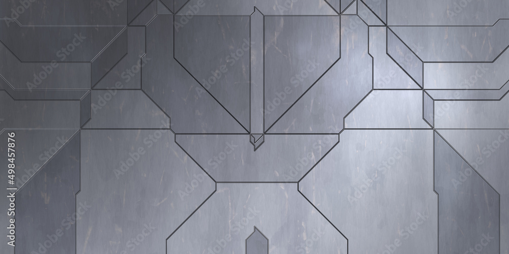 Futuristic conceptual design background. Spaceship texture wallpaper. Brushed technology pattern ...