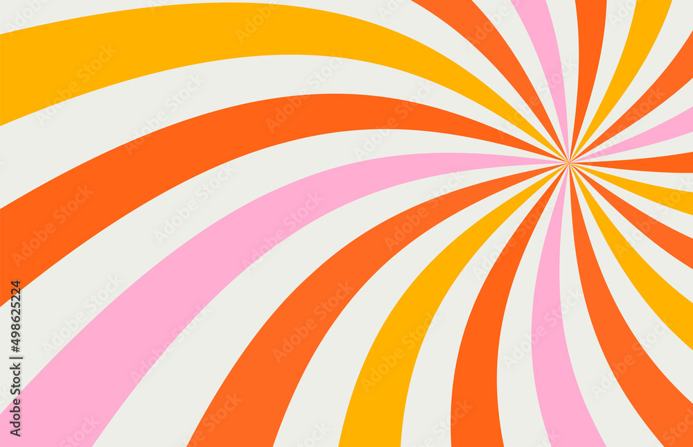 acid wave rainbow line backgrounds in 1970s 1960s hippie style ...