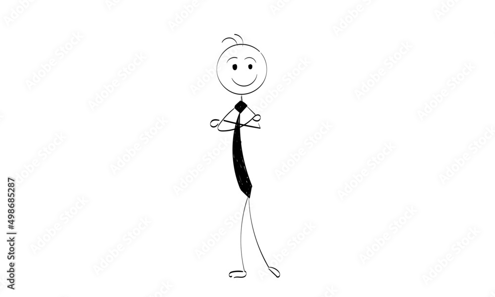 Vector Stickman Character illustration. Sketch stick figure isolated ...