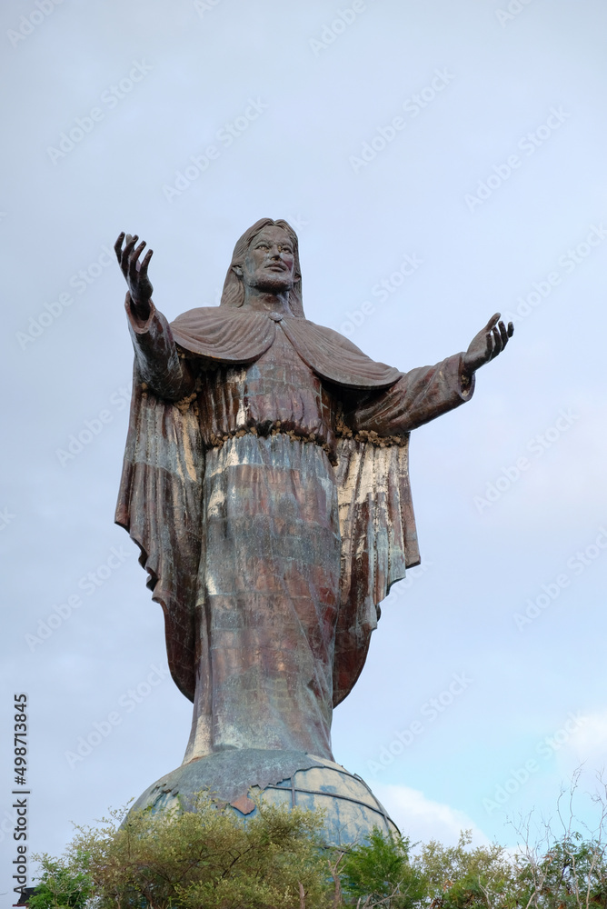 Cristo Rei of Dili Statue on the top of the hill, Timor Leste. Stock ...