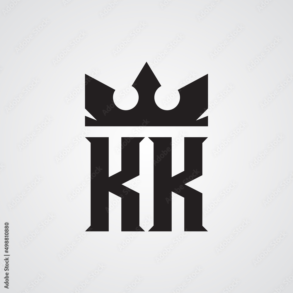 Modern KK Logo Design Template. Royalty-free Vector illustration Stock ...