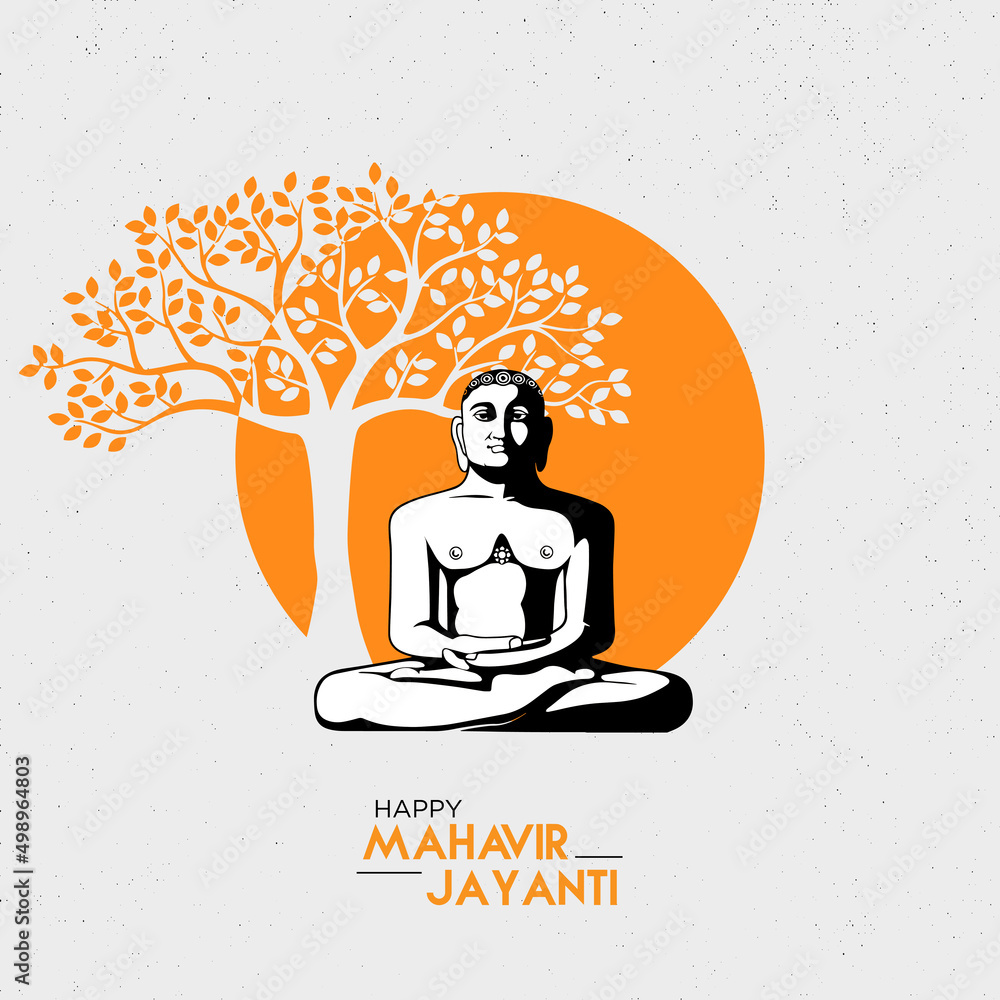 Mahavir Jayanti Celebration of the birth of Mahaveer Illustration ...