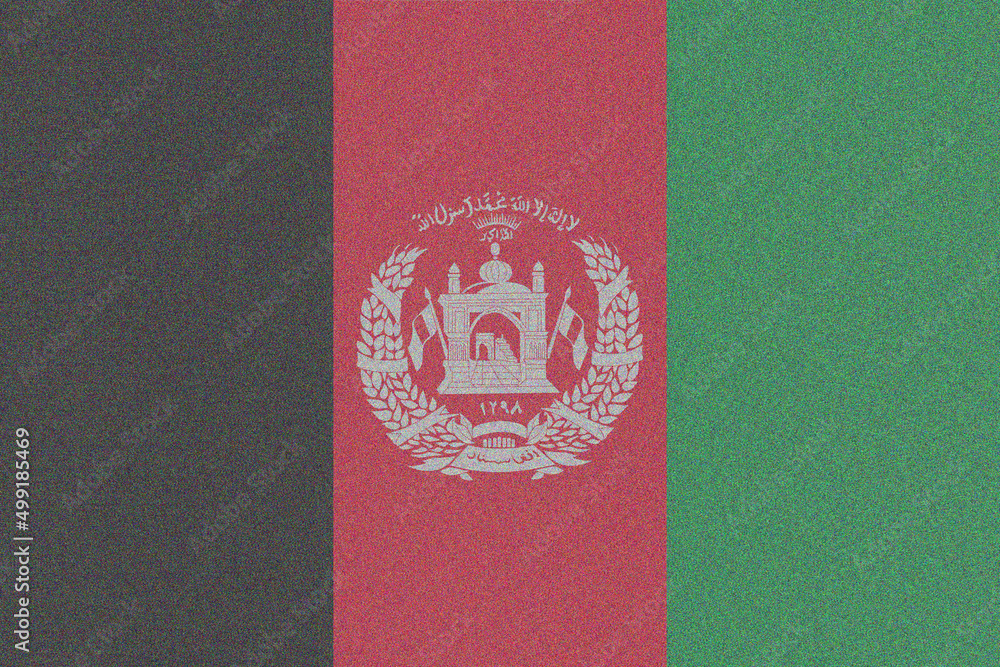 Illustration Stock Afghanistan flag. AF national symbol. State ...