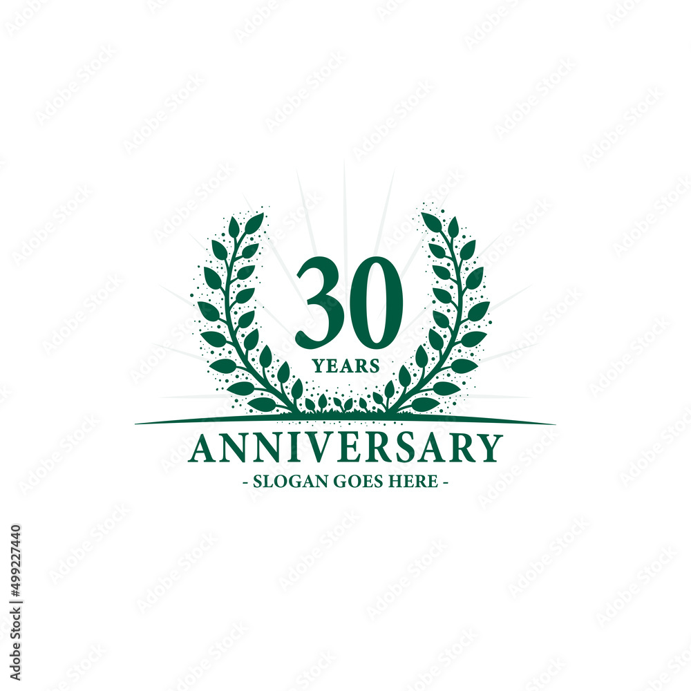 30 years celebrating anniversary logo. 30th years anniversary design ...