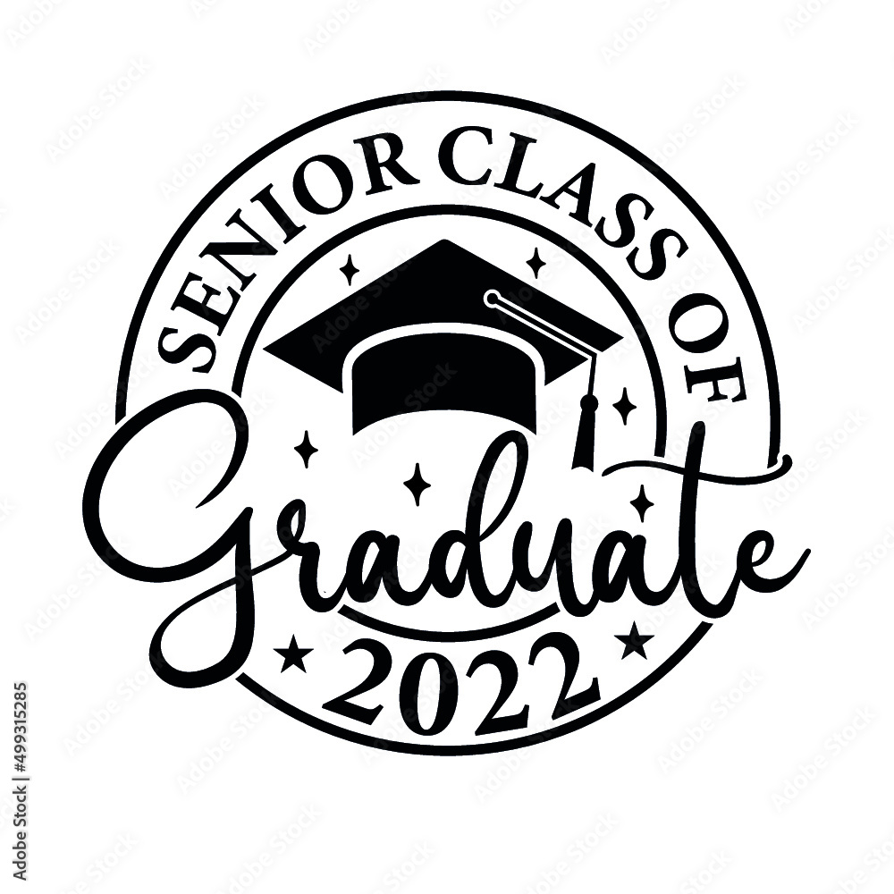 Hand drawn class of 2022 lettering Free vector Class of 2022 badge ...