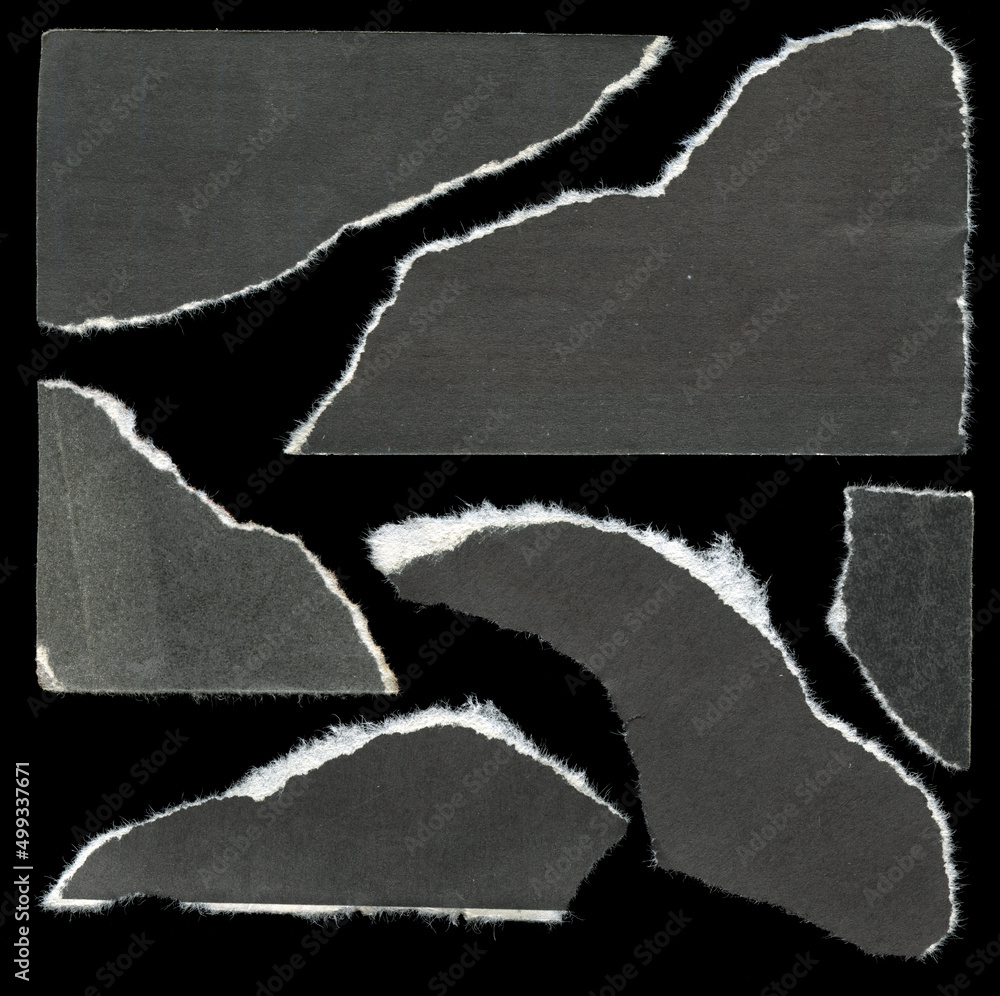 black paper with torn edge texture Stock Photo | Adobe Stock